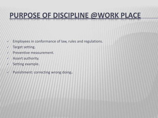 Importance of Discipline | PPTX