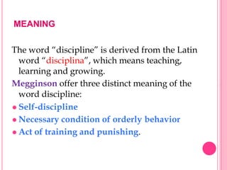 Discipline | PPTX
