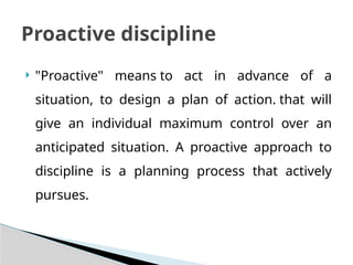 Discipline education ppt for students.... | PPTX