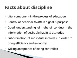 Discipline education ppt for students.... | PPTX