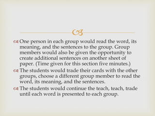 Discipline specific vocabulary | PPTX