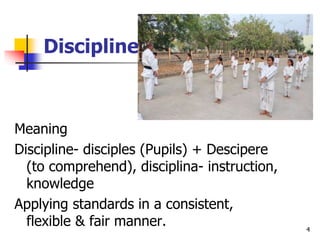 discipline is method to control the empl | PPT