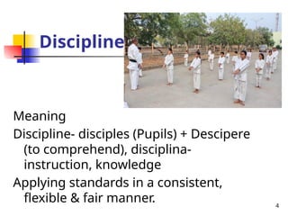 discipline is self control subordinate behaviour | PPTX