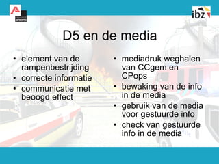 Discipline 5 in de noodplanning | PPT