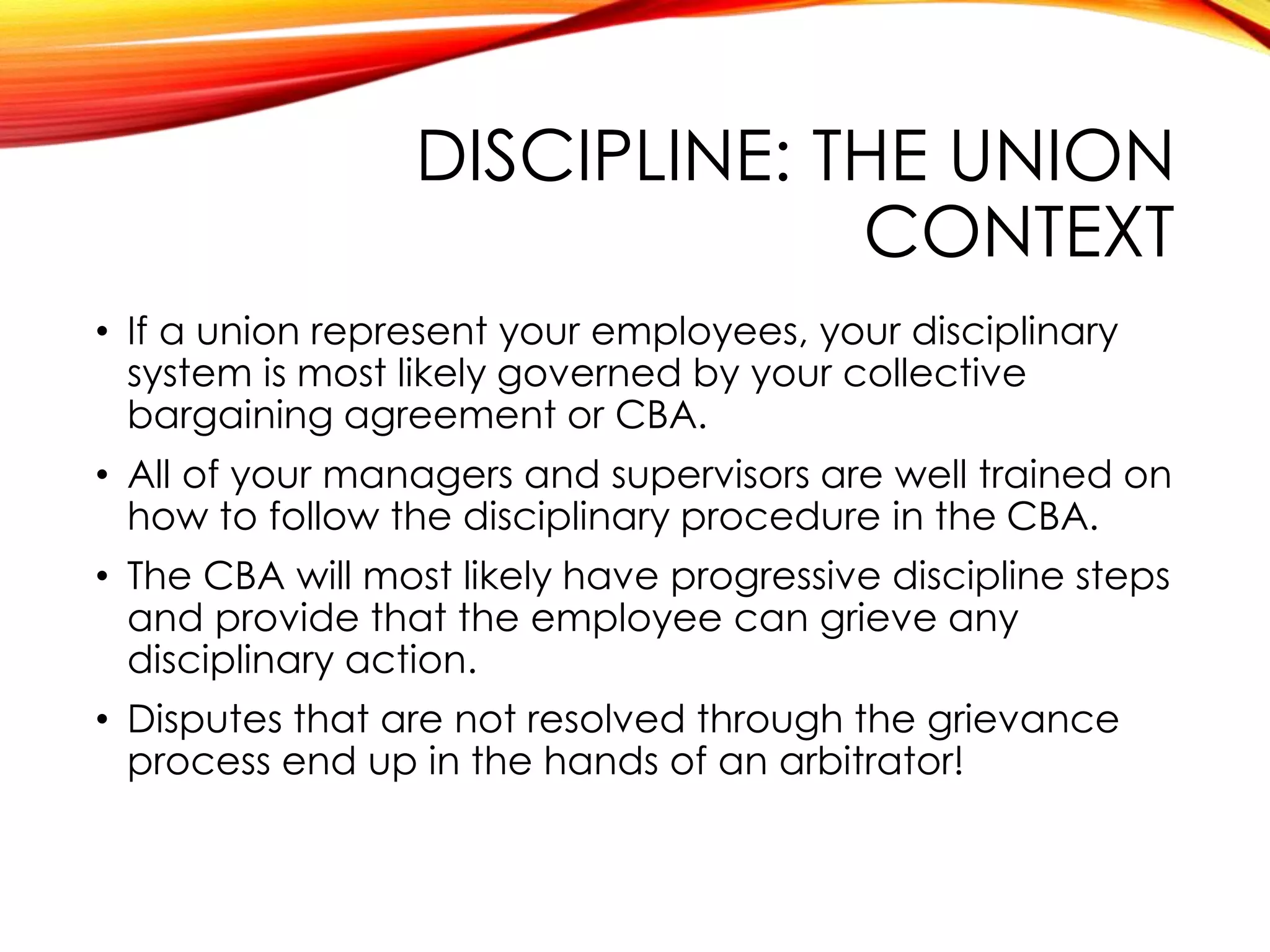 Employee Discipline and Grievance Handling | PPTX