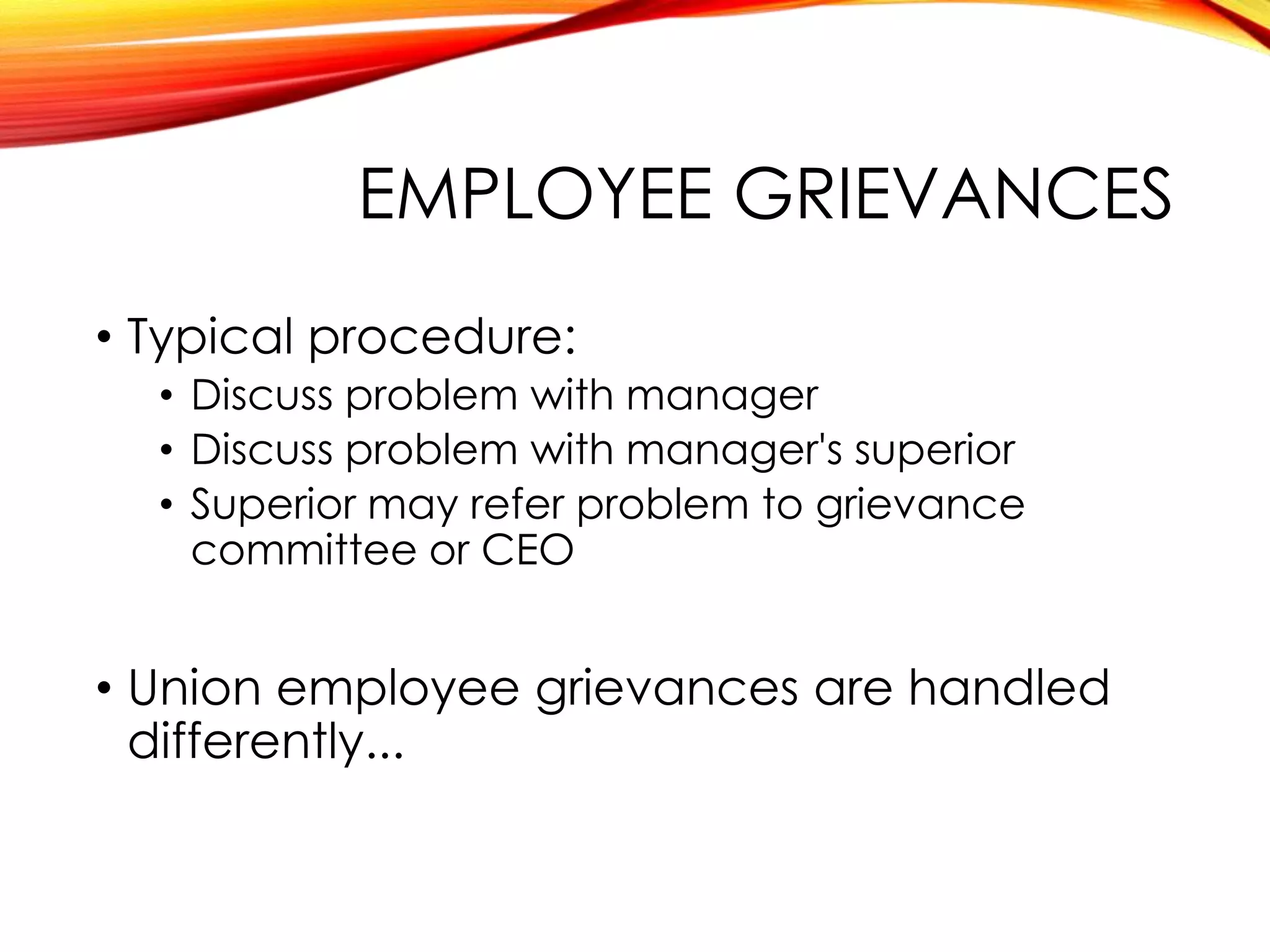 Employee Discipline and Grievance Handling | PPTX