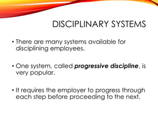 Employee Discipline and Grievance Handling | PPTX