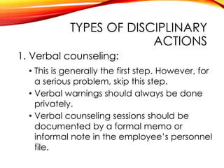 Employee Discipline and Grievance Handling | PPTX
