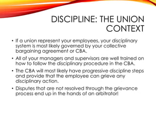 Employee Discipline and Grievance Handling | PPTX