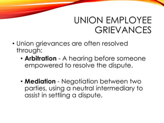 Employee Discipline and Grievance Handling | PPTX