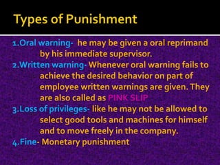 Discipline and grievance | PPTX