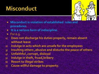 Discipline and grievance | PPTX