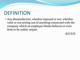 Discipline and grievance management | PPTX