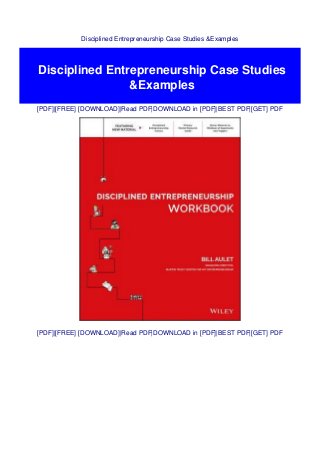 Disciplined Entrepreneurship Case Studies & Examples
