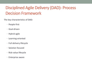 Disciplined Agile Delivery | PPT