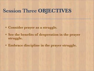 Disciplined For Prayer | PPT