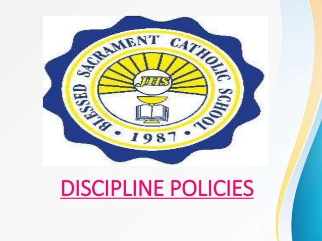 Discipline elem orientation2019 | PPTX