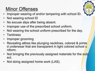 Discipline elem orientation2019 | PPTX