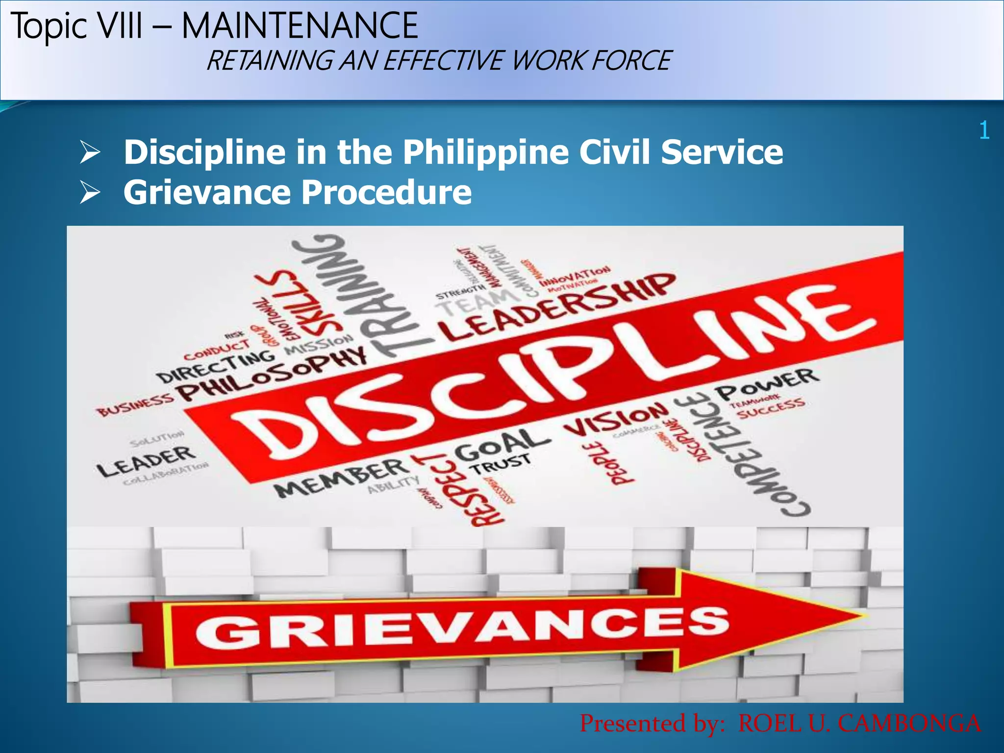 Discipline and Grievance in the Phil.Public Service | PPTX