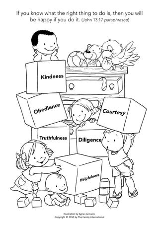 Coloring Page: Discipline Helps Me Grow | PDF