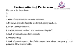 Discipline and academic improvement strategy; Laikipia county ...