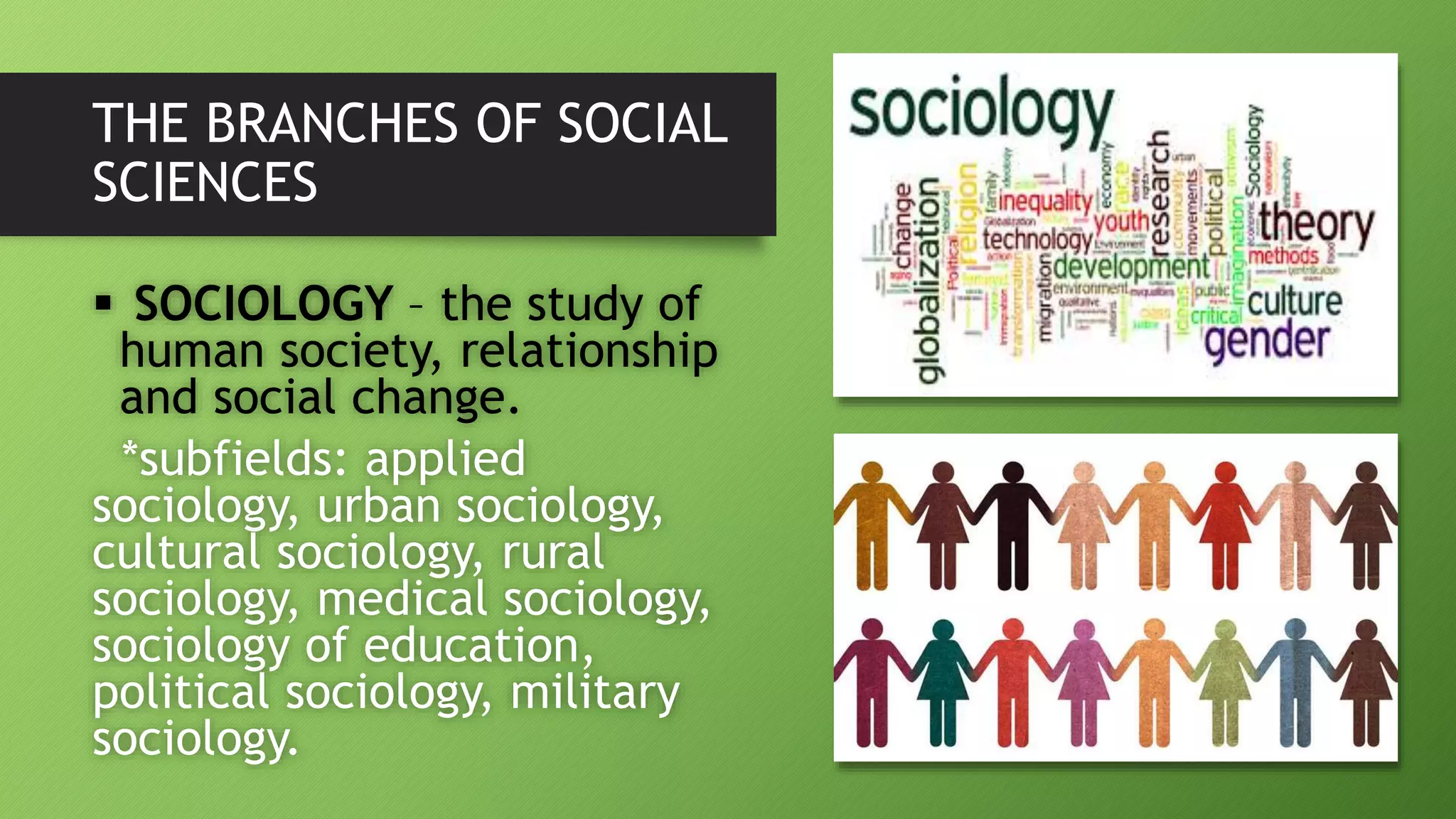BRANCHES OF SOCIAL SCIENCE | PPTX