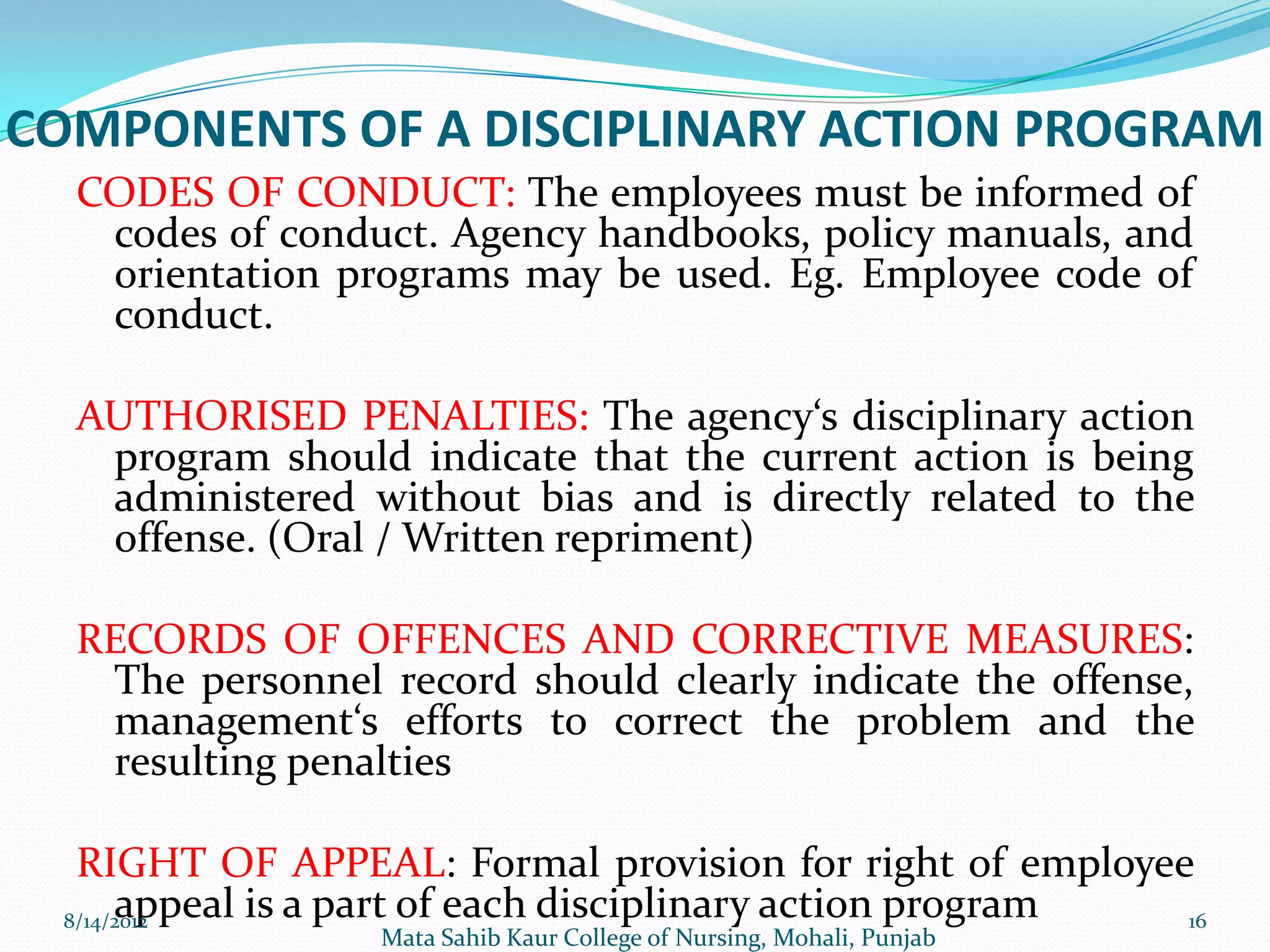 Discipline in nursing | PPTX