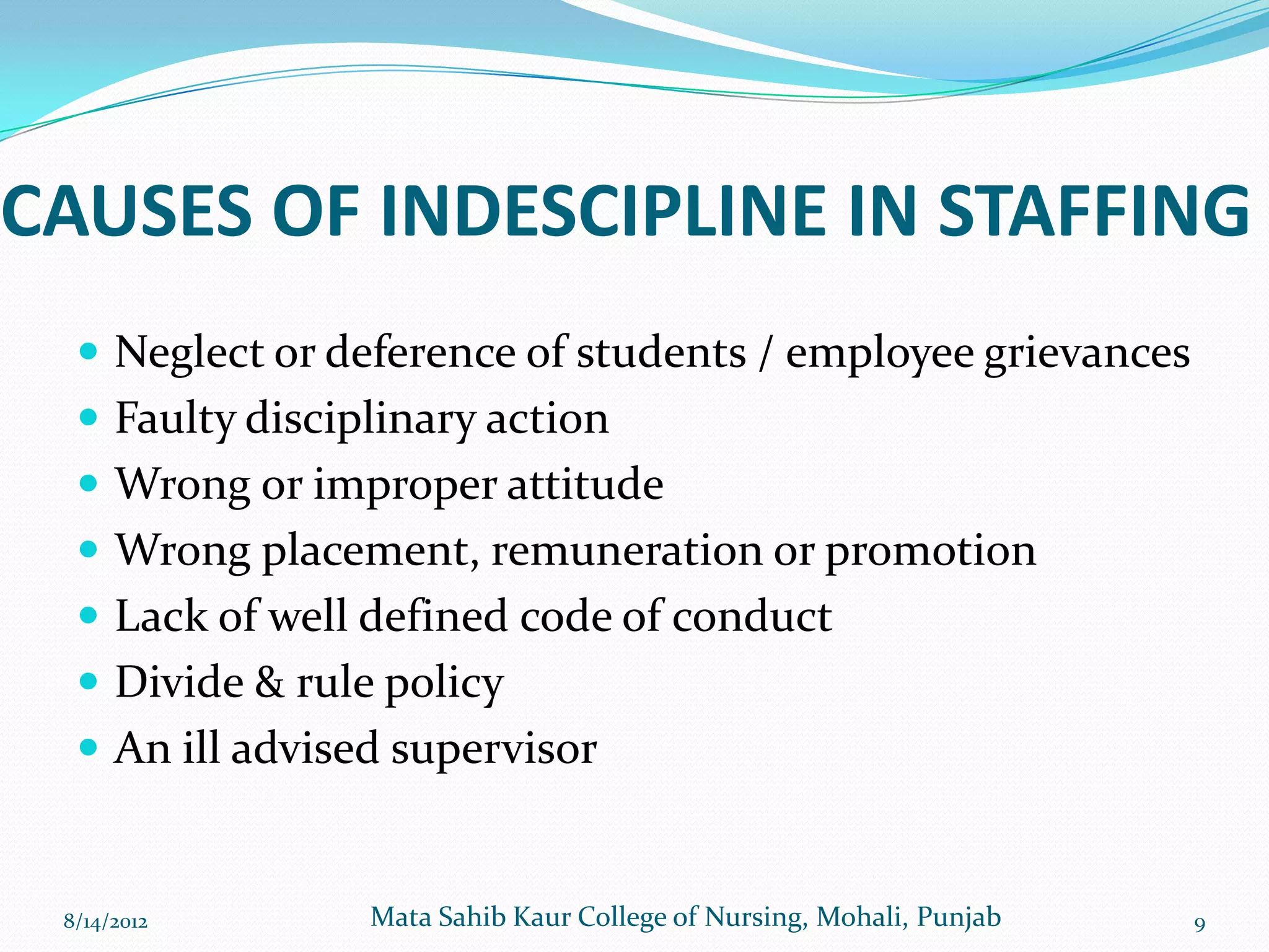 Discipline in nursing | PPTX