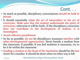 Discipline in nursing | PPTX