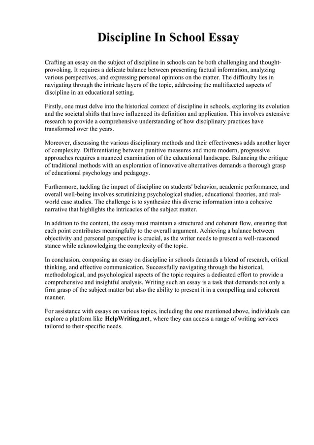 Discipline In School Essay pdf discipline-in-school-essay-pdf