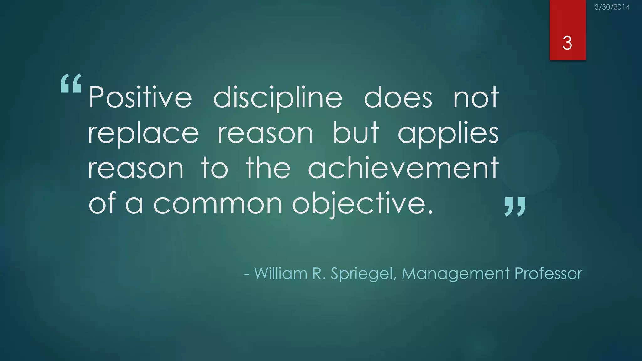 Discipline management | PPTX