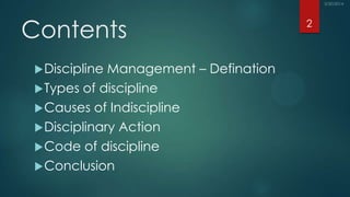 Discipline management | PPTX