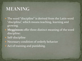 Discipline | PPTX