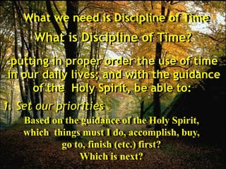 Discipline of Time.ppt