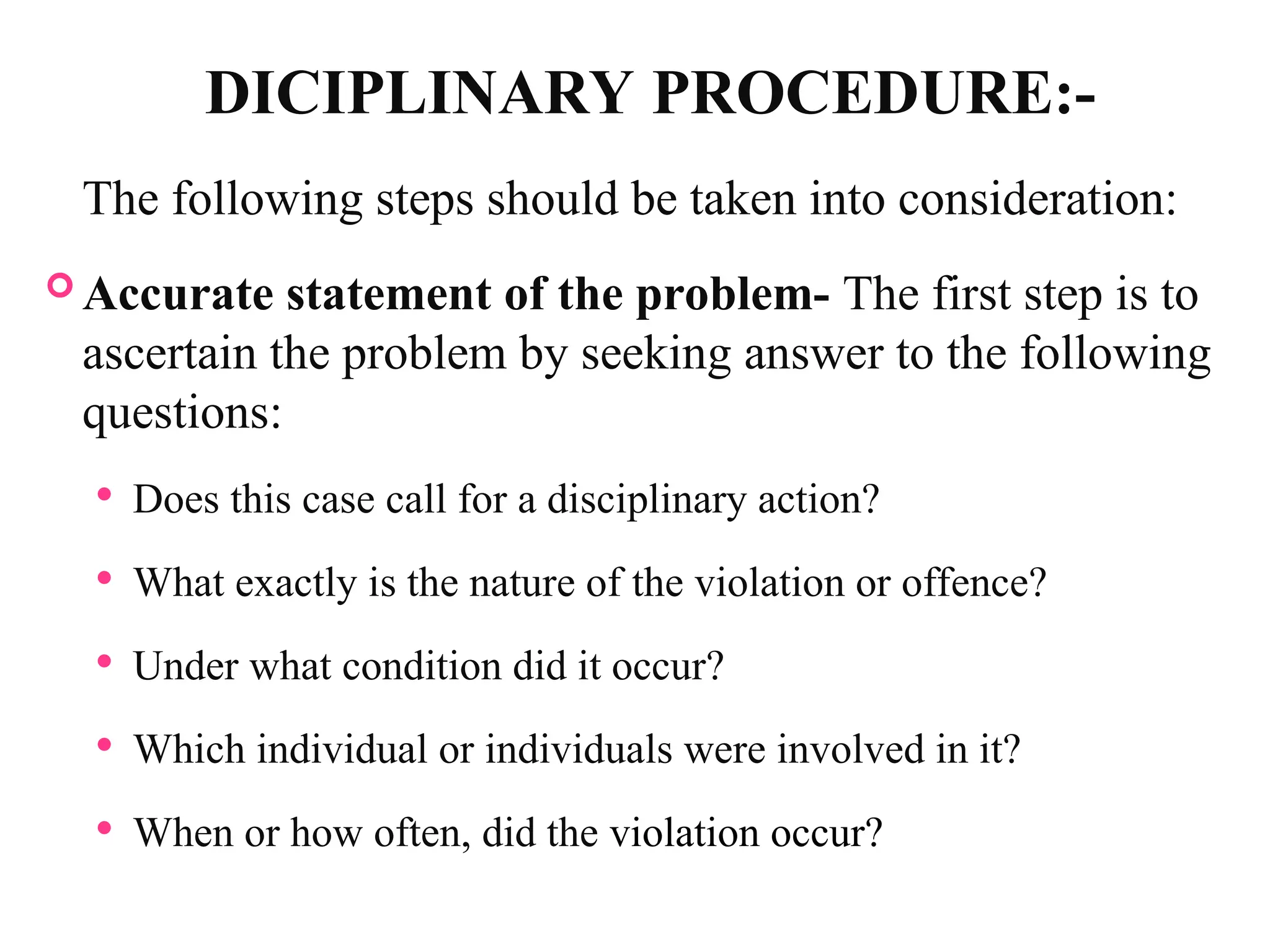 ppt maintainence ofDISCIPLINE ORGINAL.ppt