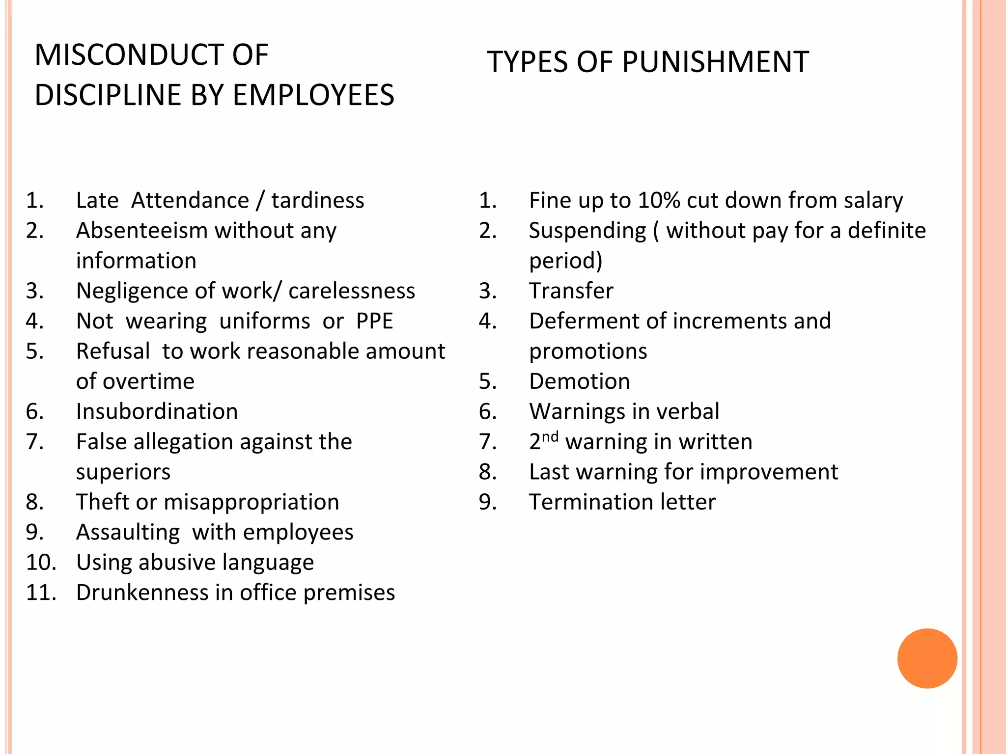 Discipline policy | PPTX