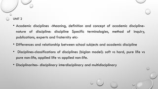 Academic disciplines-Understanding disciplines and subjects | PPTX
