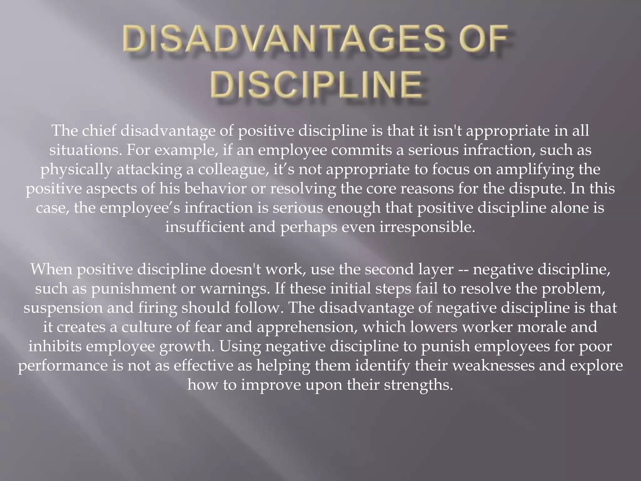 Discipline pptx | PPT