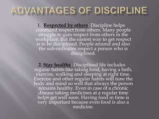 Discipline pptx | PPT