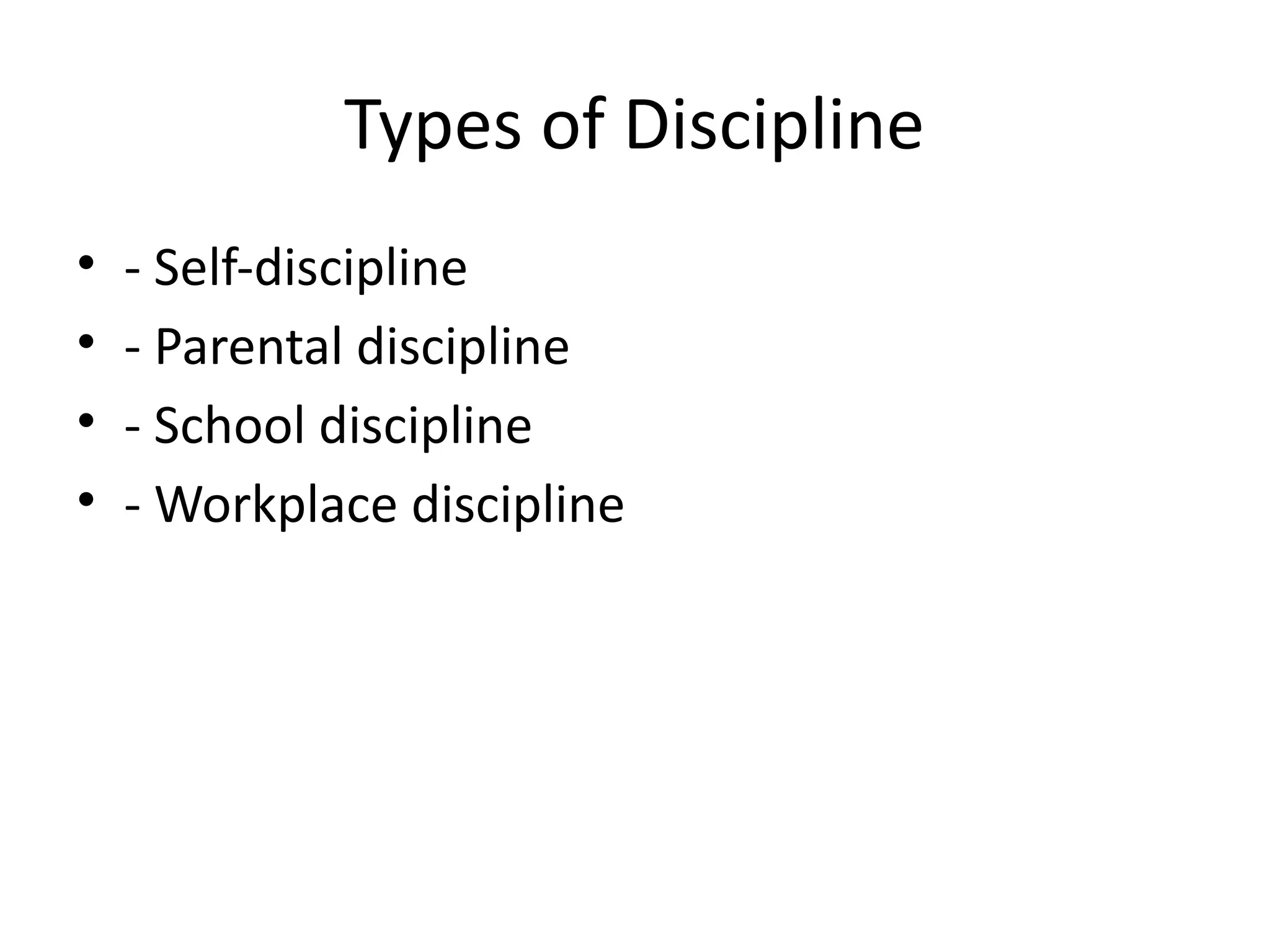 Discipline and ideas powerPresentationss | PPT