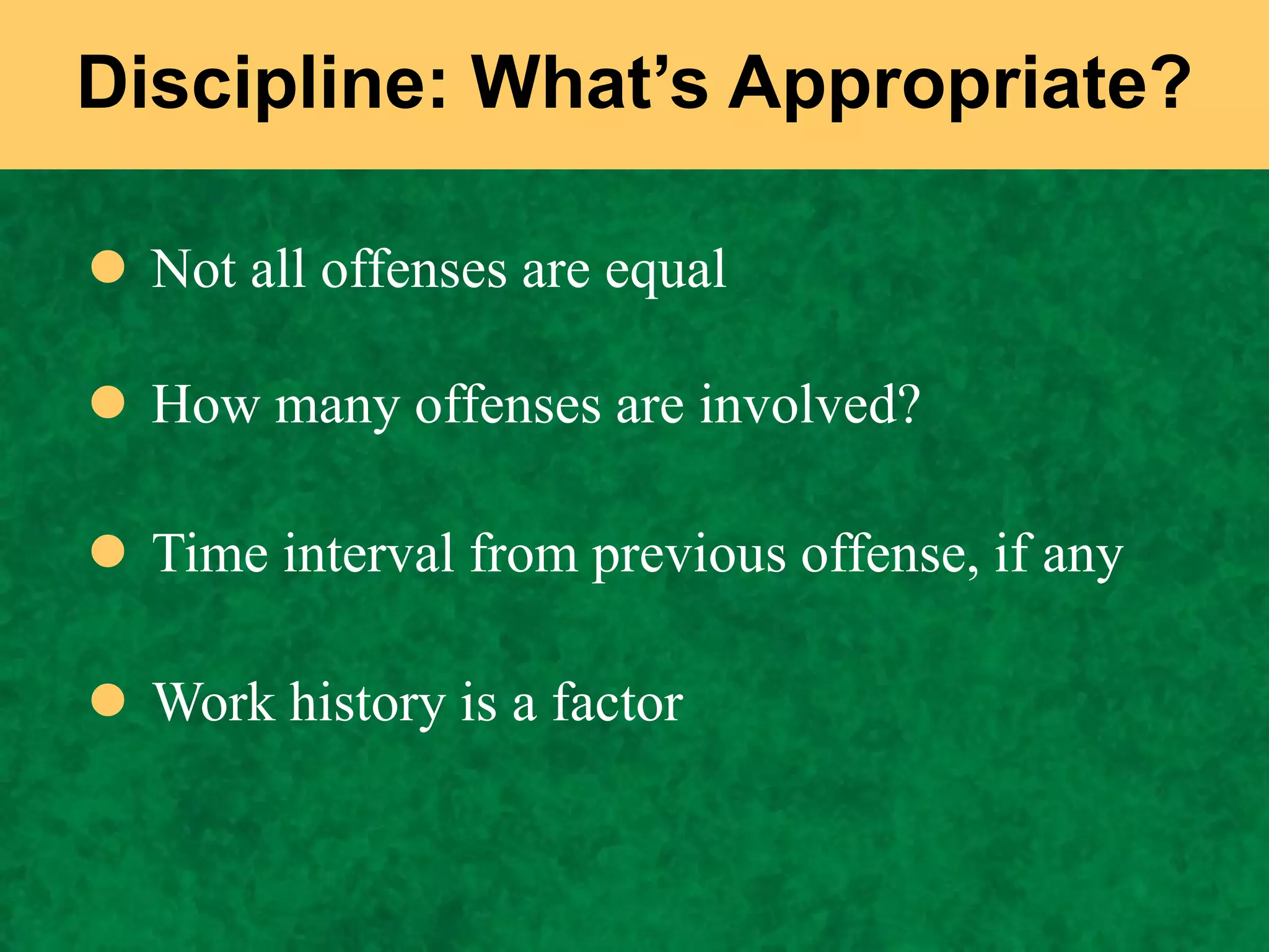Discipline program | PPT