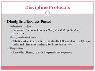 Discipline Protocal Presentation | PPTX