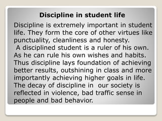 Discipline, Public relation | PPT