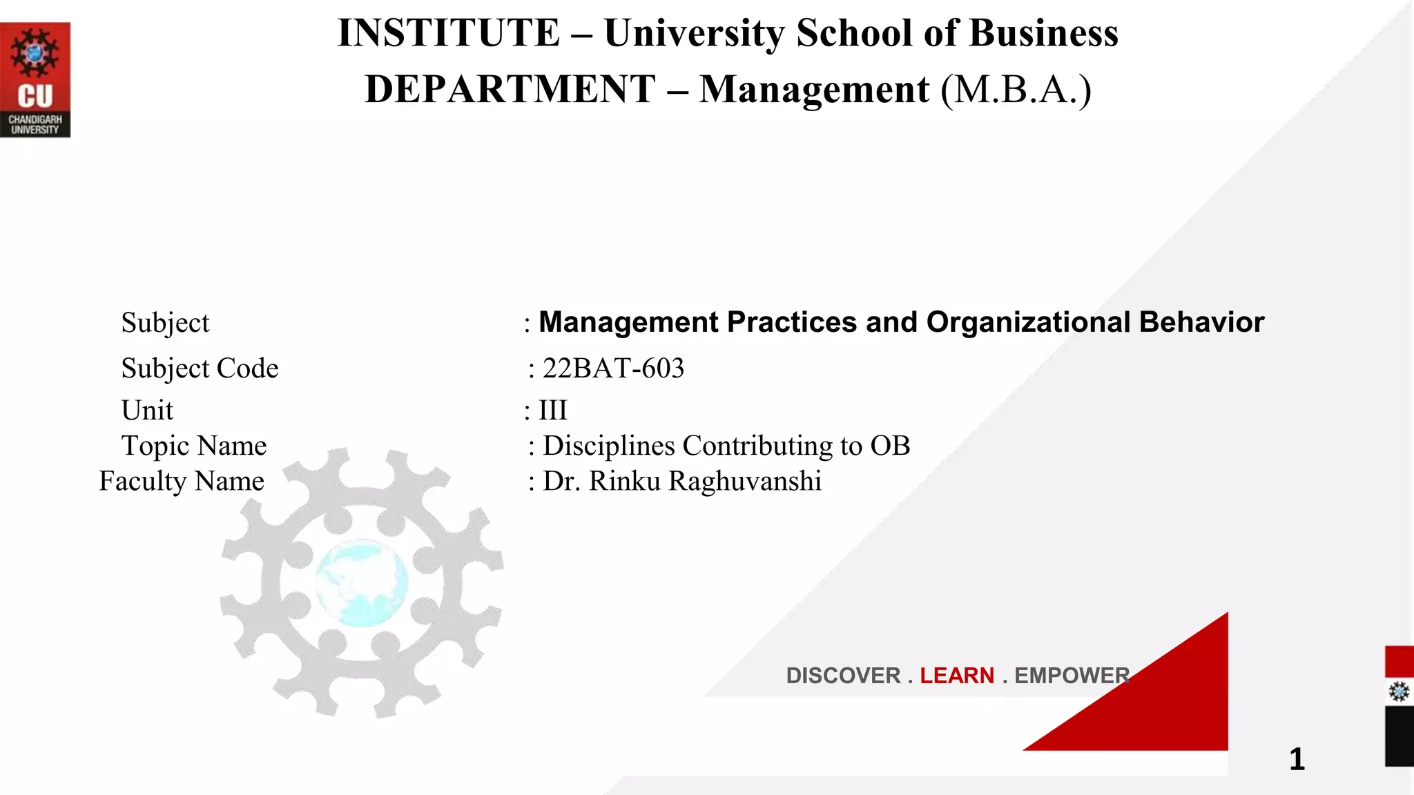 Disciplines Contributing to OB (1).pptx