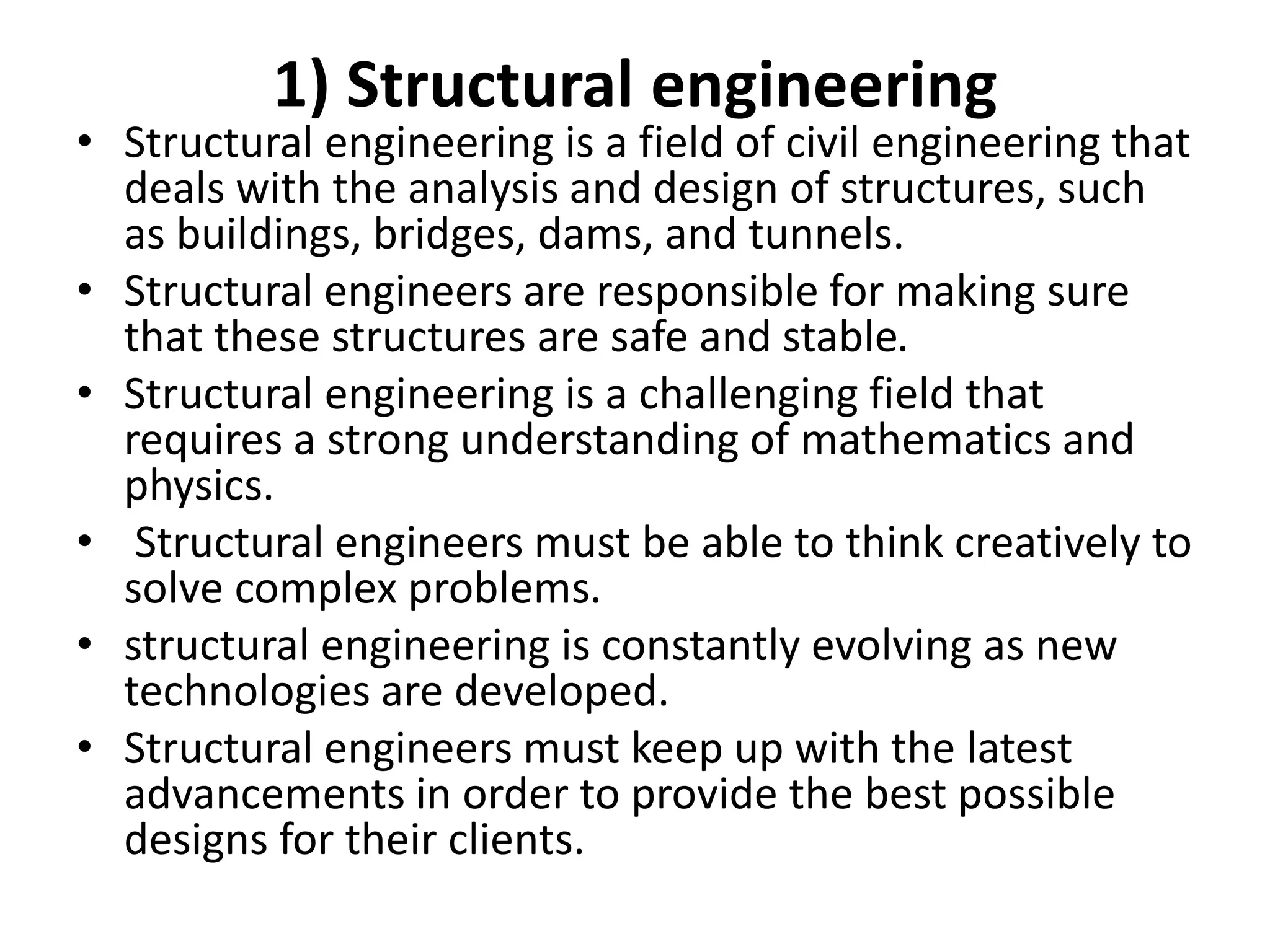Various disciplines of civil engineering | PPTX
