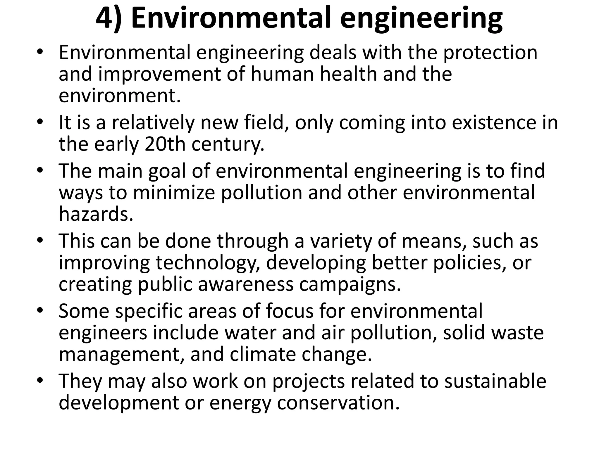 Various disciplines of civil engineering | PPTX