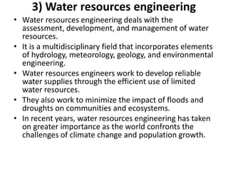 Various disciplines of civil engineering | PPTX