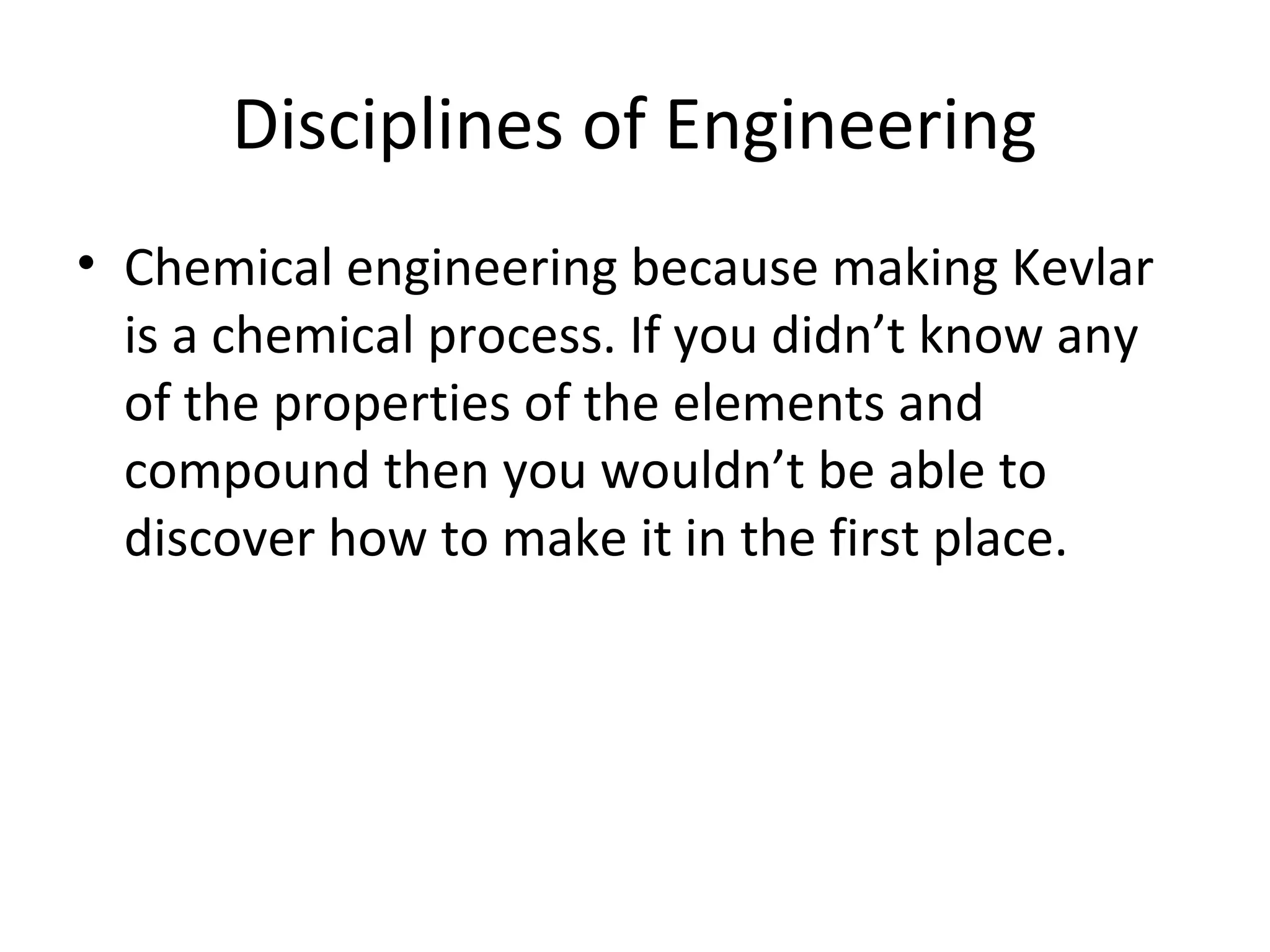 Disciplines of engineering | PPT