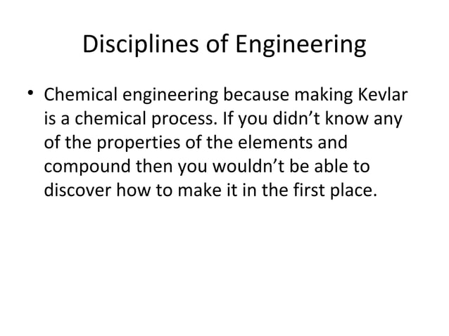 Disciplines of engineering | PPT