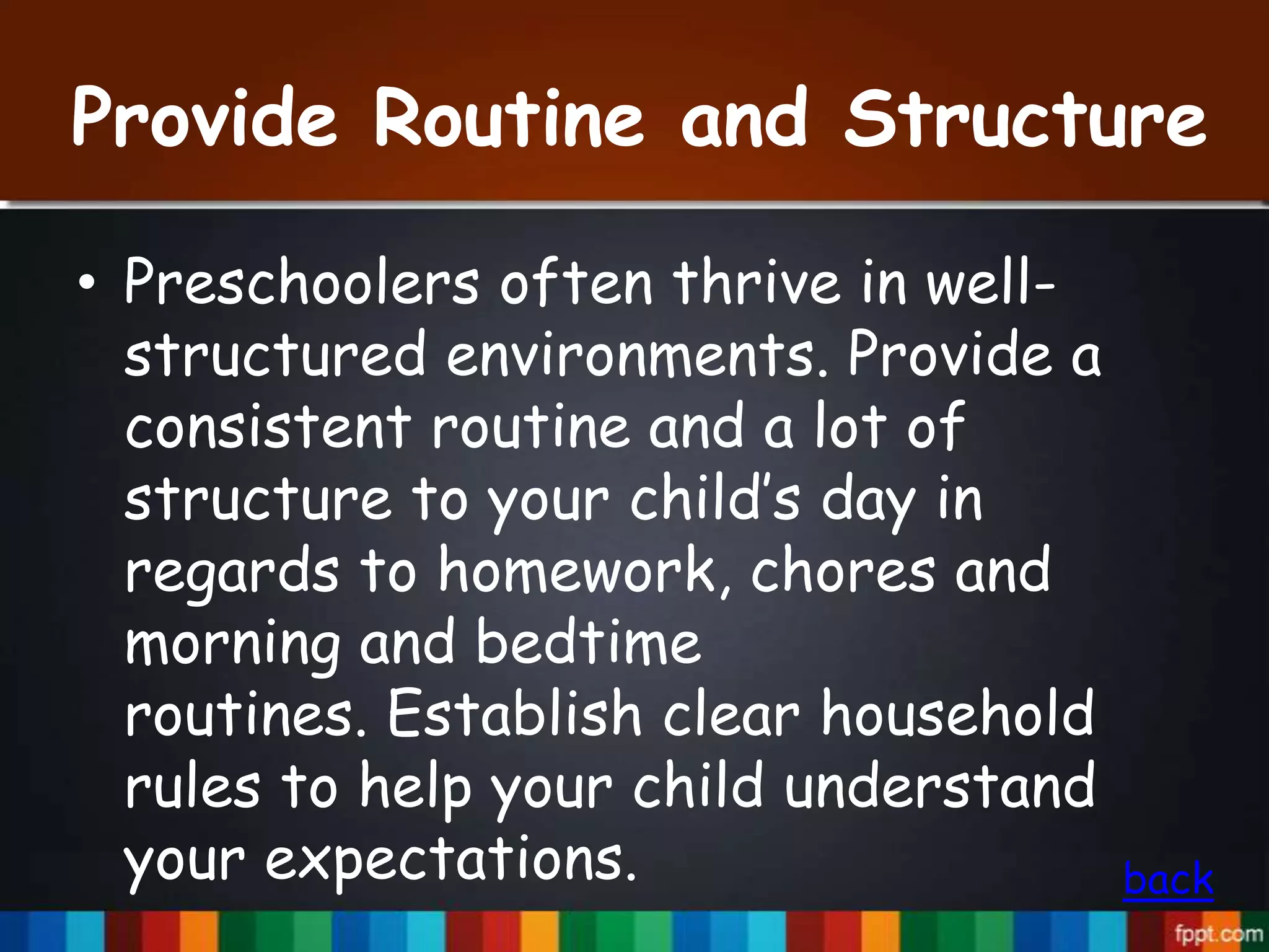 Discipline Techniques for Preschool Classroom | PPTX